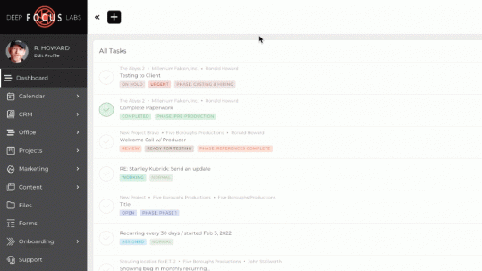 my-tasks-block :: SuiteDash :: White Label Client Portal Software, CRM ...